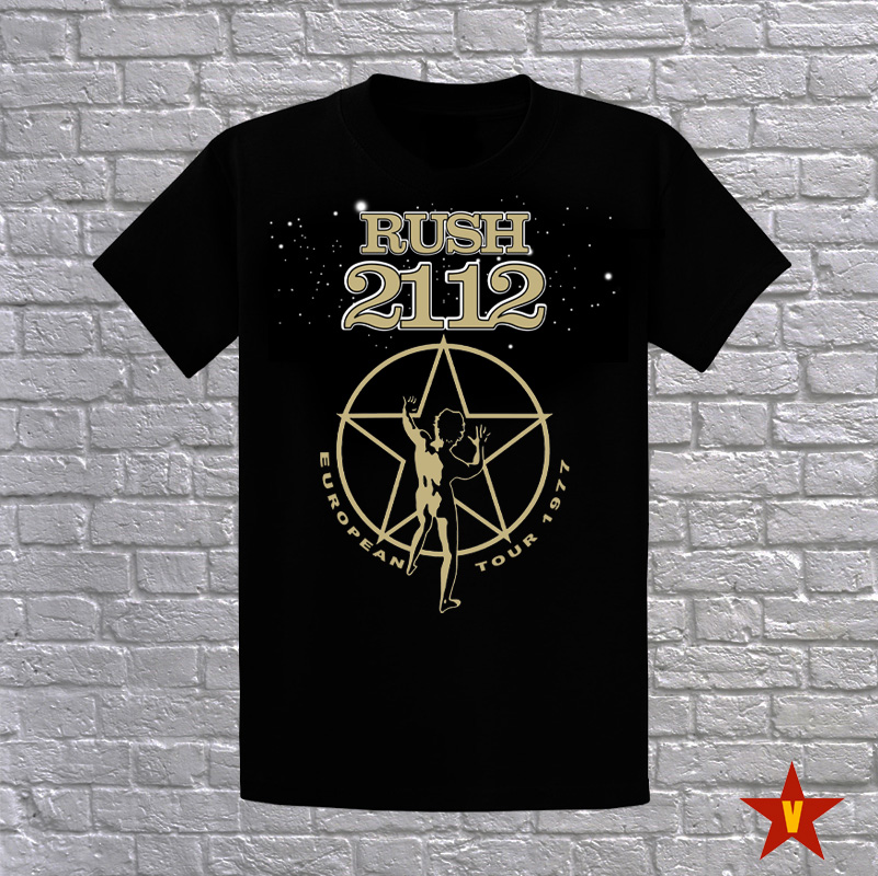 Rush T-European Tour 1977 – Vintage Poster Store